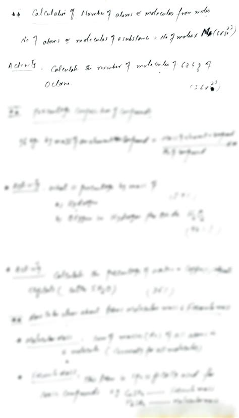 Solution Igcse Chemistry 0620 Stoichiometry And Mole Calculations Studypool