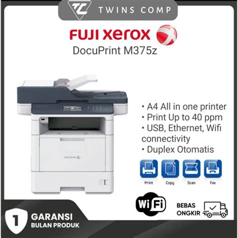 Jual Printer Fuji Xerox Docuprint M375z All In One Duplex Wifi Kaca
