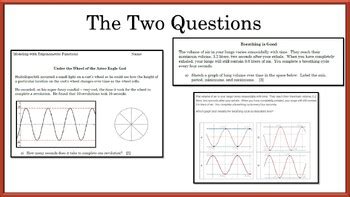 Modeling With Sinusoidal Functions Test Paper Key And Google Forms