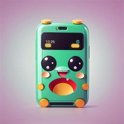 Premium Photo Cute Cell Phone Full Battery Cartoon Vector Icon