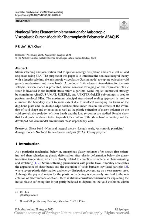 Nonlocal Finite Element Implementation For Anisotropic Viscoplastic Gurson Model For