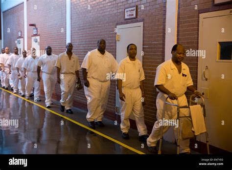 Male Inmates In The Maximum Security Darrington Unit Prison In Rosharon