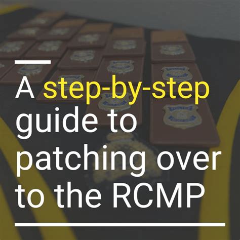 Are You An Experienced Police Officer Looking To Join The Bc Rcmp The Application Process Is
