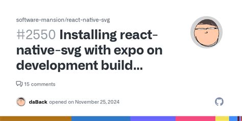 Installing React Native Svg With Expo On Development Build Results In