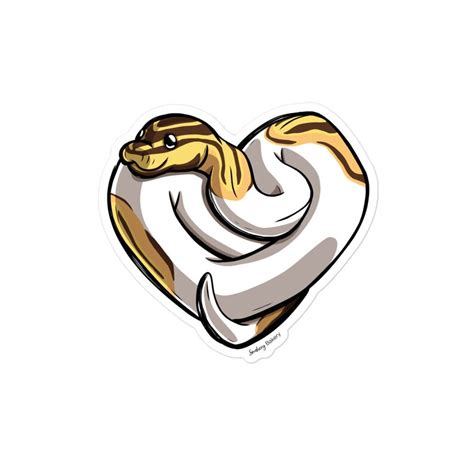 Piebald Ball Python Sticker Art Cute Ball Python Art Etsy