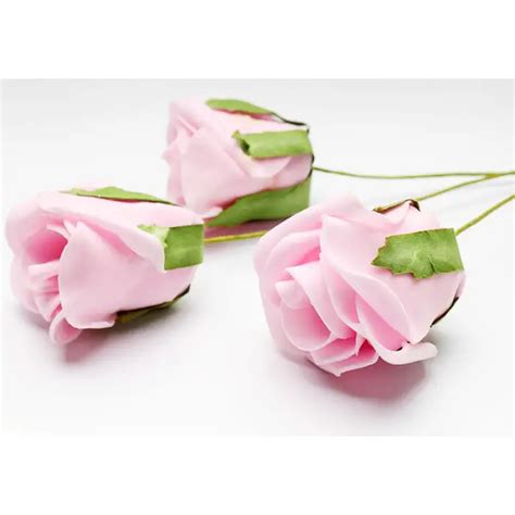 Квіти штучні Троянди з латексу на довгій ніжці D 5 см рожеві купити за ціною 0 00 грн в