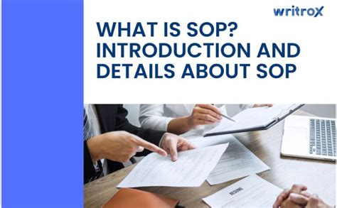 What Is SOP Introduction And Details About SOP Writrox