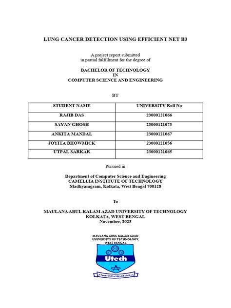 final year project lung cancer detection using efficient net b3 pdf