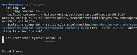 Cannot Find Type Definition File For Lodash · Issue 107 · Teambit