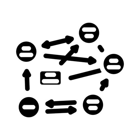 Flow Arrows Big Data Glyph Icon Illustration 54189892 Vector Art At