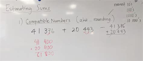 Compatible Numbers Examples