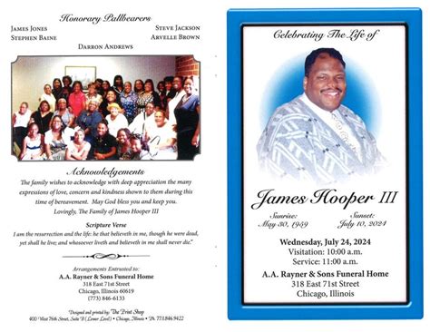 James Hooper Iii Obituary Aa Rayner And Sons Funeral Homes