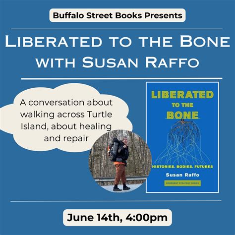 Liberated To The Bone Book Talk With Susan Raffo Downtown Ithaca