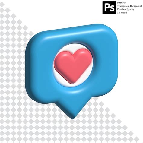 3d Love React Icon Psd 24000 High Quality Free Psd Templates For