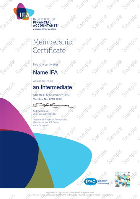 证书样本 公共会计师协会（ipa）中文官网