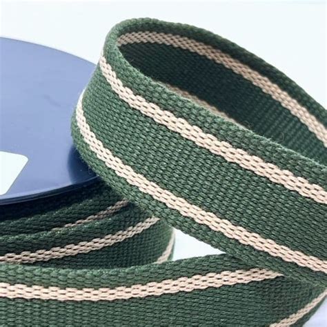 30mmstripe Edge Webbing Khakitaupe