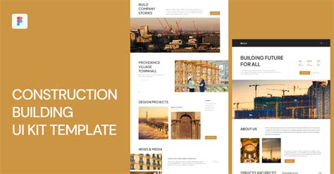 Construction Building Ui Kit Template Templatemonster