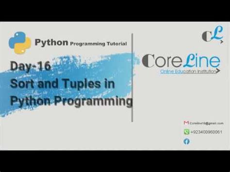 Day Sort And Tuples Python Programming YouTube