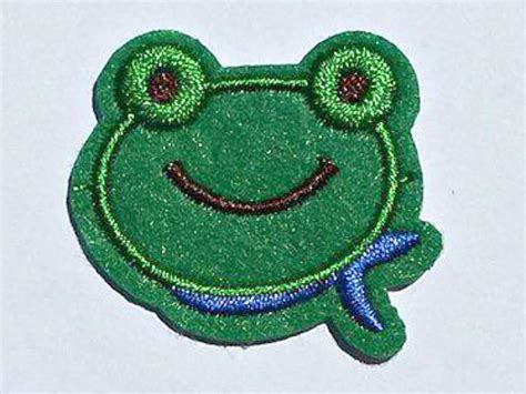 Embroidered Frog Patch Iron On Applique Sew On Patch Etsy Canada
