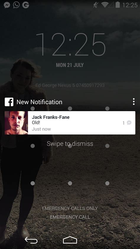 Android Facebook Lock Screen Notification Stack Overflow