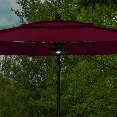 Northlight 8 Black 4 Panel Patio Umbrella Light With 20 Leds 1 0000 Frys Food Stores