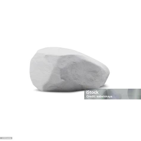 다각형의 회색 돌과 흰색 배경에 고립 된 바위의 3d 벡터 요소 3차원 형태에 대한 스톡 벡터 아트 및 기타 이미지 3차원