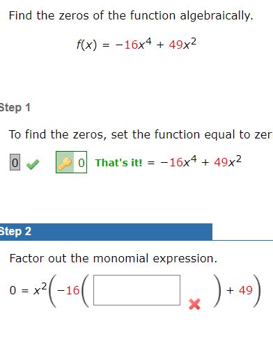 Solved Find The Zeros Of The Function Chegg