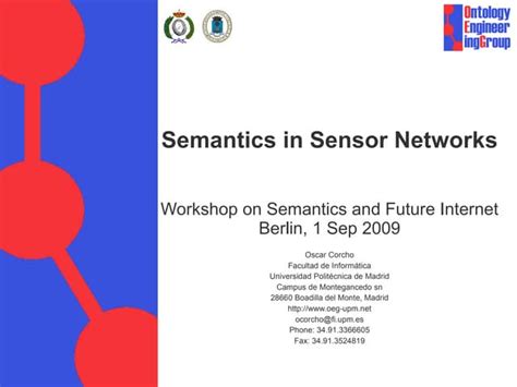 Semantics In Sensor Networks Ppt Internet Of Things Internet