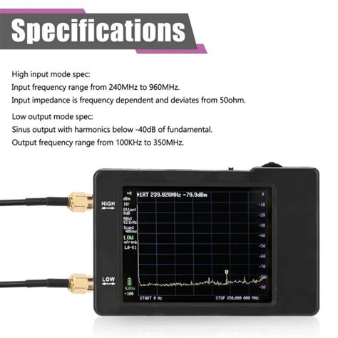 Új Verzió Portable Apró Spectrum Analyzer Handheld 2 8 ” Tiny Frequency Analyzer 100khz Mf Hf