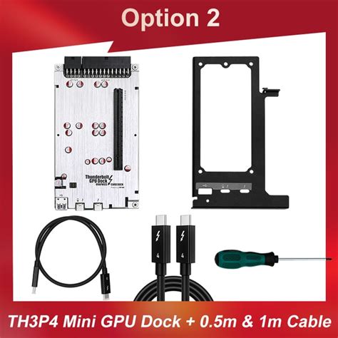 Upgraded Th3p4g3 Mini Gpu Dock Graphics Card Dock External Graphics Thunderbolt Compatible Pd