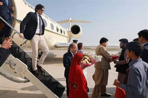 Makhdoom Khusro Bakhtiar Federal Minister For Planning Arrived At
