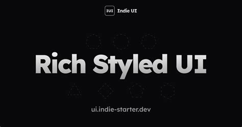 Indie Ui Component Library All Shadcn