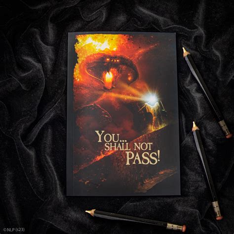 You Shall Not Pass Notebook The Lord Of The Rings Cinereplicas Cinereplicas Eu