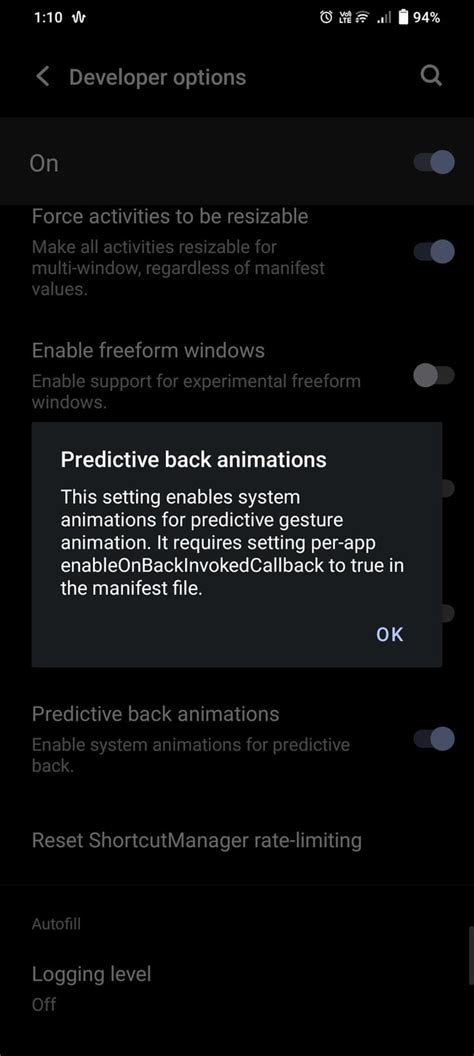 Predictive Back Animations Rvivo