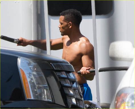 Will Smith Shirtless Fighting Moves For Focus Photo 2951723