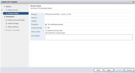 deploying ovf template using vsphere client and vsphere web client