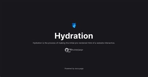 hydration