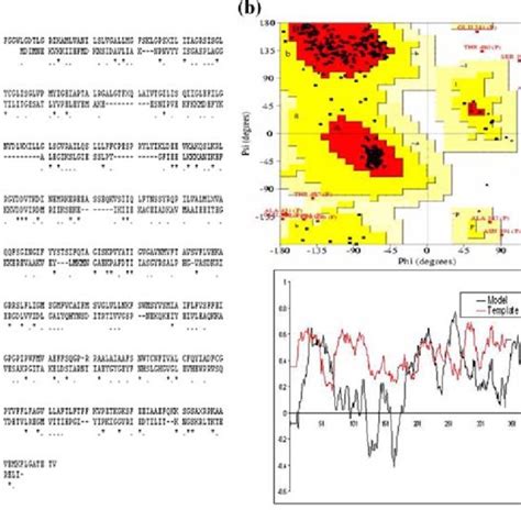 A Alignment Of The Target And The Template Sequence B Structure