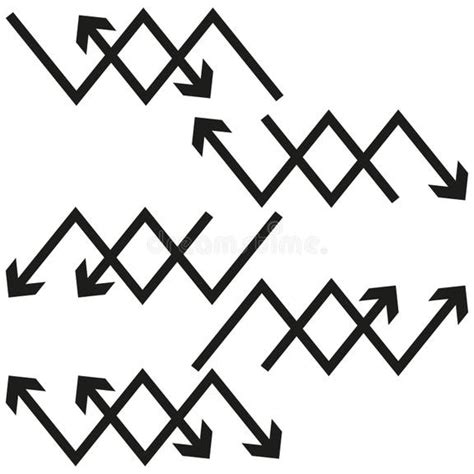 Direction Arrow Symbols Navigation Pointer Icons Vector Movement Indicators Directional Guide