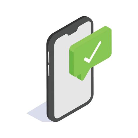 Message Received Message Verification Isometric Design Vector Art At Vecteezy