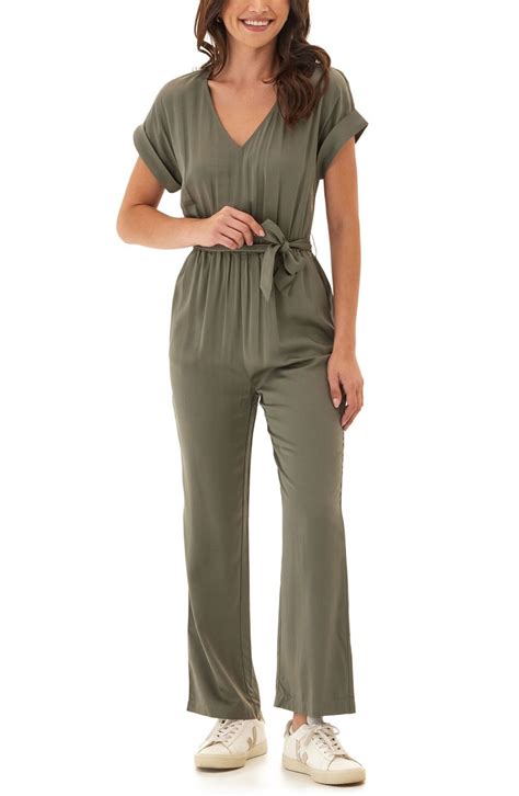 Threads 4 Thought Odyssa Tie Waist Jumpsuit Nordstrom