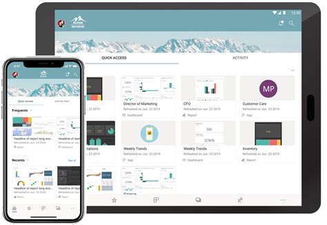 power bi mobile app receives ui overhaul winbuzzer