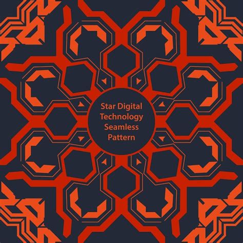 Premium Vector Moroccan Geometric Techno Art Style Seamless Pattern