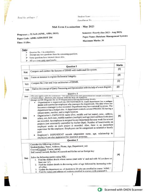 Dbms Pyq Pdf