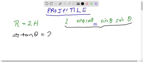 A Particle Is Projected With A Velocity V So That Its Range On A Horizontal Plane Is Twice The