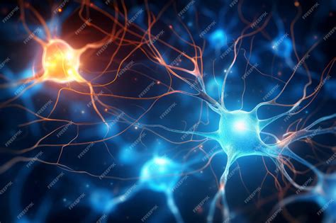 Premium Photo Complex Single Neuron Synapses Scheme Board Generate Ai