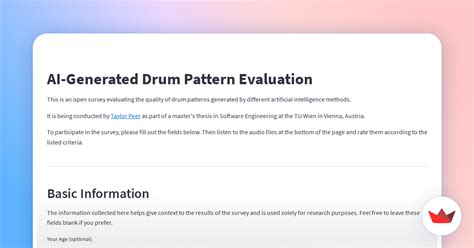 Ai Generated Drum Pattern Evaluation