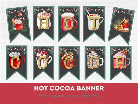 Hot Cocoa Bar Printables Etsy
