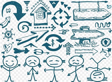 创意手绘箭头矢量图png图片素材下载 图片编号yemrlkor 免抠素材网