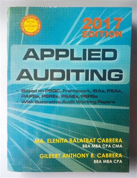 Applied Auditing By Cabrera Accounting Book Hobbies And Toys Books